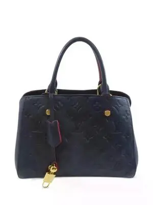 LOUIS VUITTON Bb Montaigne Tote Bag - Blue
