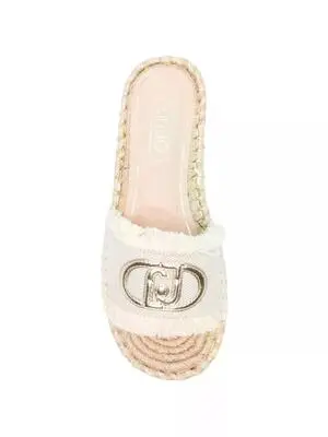 Liu Jo Logo-plaque Frayed Espadrilles