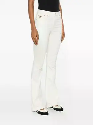 LOIS Logo Patch Flared Trousers