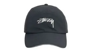 StÜssy Smooth Stock Nylon Sport Cap - Black