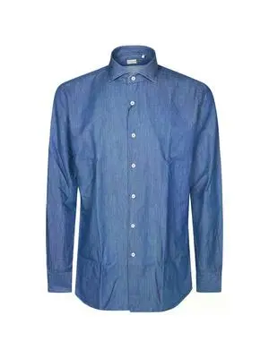 XACUS Washed Tailored Shirt - Blue