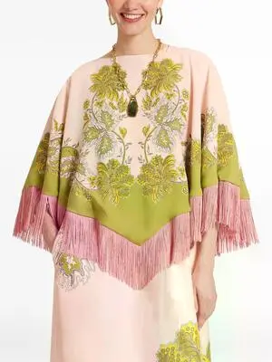 La DoubleJ Mini Poncho Swathe Print - Pink