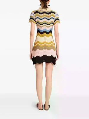 La DoubleJ Chevron Knit Mini Dress