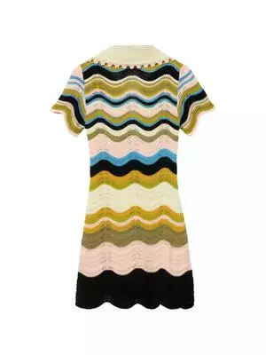 La DoubleJ Chevron Knit Mini Dress