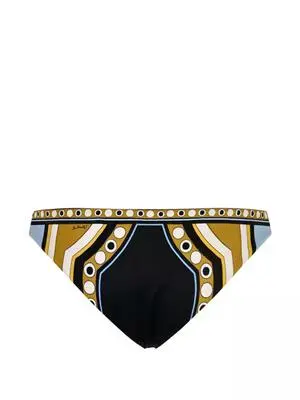 La DoubleJ Sanctuary Print Bikini Bottoms - Black