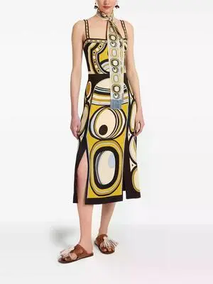 La DoubleJ Me A Martini" Envers Satin Midi Dress