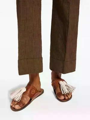 La DoubleJ Sandy Slides With Tassels