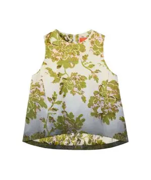 La DoubleJ La Scala Sleeveless Ombré Print Cotton Top - Neutrals
