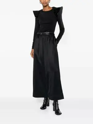 Junya Watanabe Sculptural Shoulder Patent Panel T-shirt