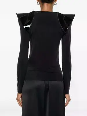 Junya Watanabe Sculptural Shoulder Patent Panel T-shirt