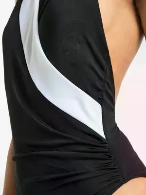 Balmain Two-tone Halterneck Swimsuit