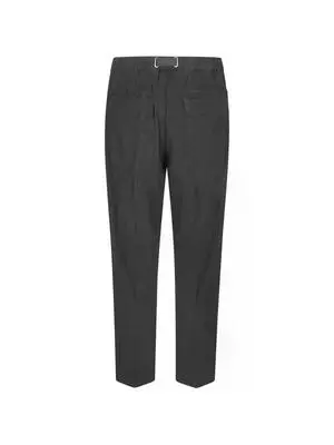 WHITE SAND Belted Ripstop Trousers
