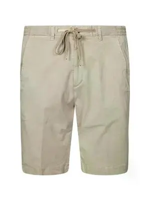 BRIGLIA 1949 Beige Drawstring Waist Shorts - Neutrals