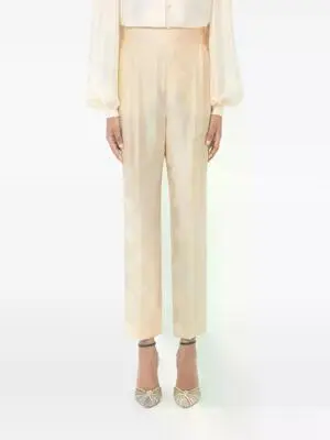 Valentino Garavani Striped Polka Dot Jacquard Pants