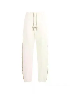 Philipp Plein Crystal Embellished Track Pants - Neutrals