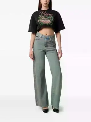 Philipp Plein Printed Crop Top