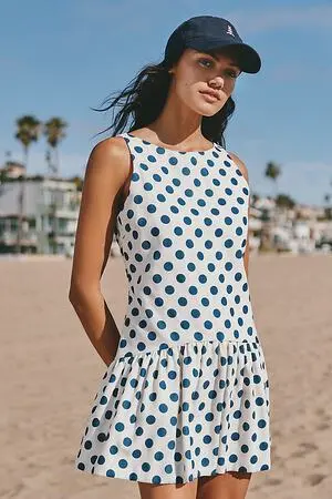 Peixoto Polka Dot Cotton Mini Dress