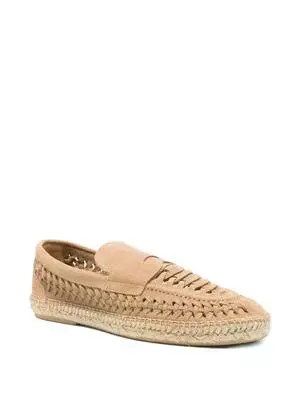 LAGOA Trenzada Woven Slip-on Espadrilles - Brown