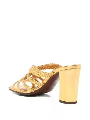 Chie Mihara Beloni Woven Metallic Sandals