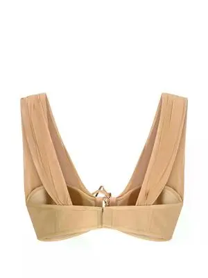Giuseppe Di Morabito Draped Lace-up Bra