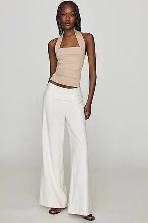 Anthropologie Ponte Bandage Halter Top - Camel