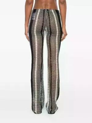 Missoni Crochet-knit Striped Trousers