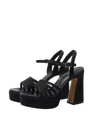 EMANUELLE VEE Emmanuelle Vee Multi-strap Platform Sandals