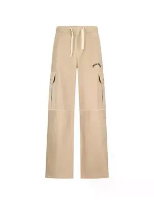Palm Angels Logo-embroidered Trousers - Neutrals