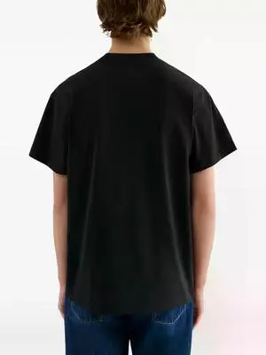 JIL SANDER Relaxed-fit Cotton Crew-neck T-shirt With Embroidered Jil Logo - Black