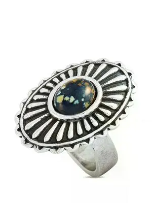 KING BABY STUDIO Starburst Concho Turquoise Ring