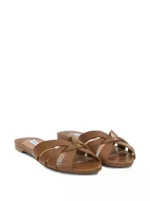 AQUAZZURA Intertwined Leather Sandals