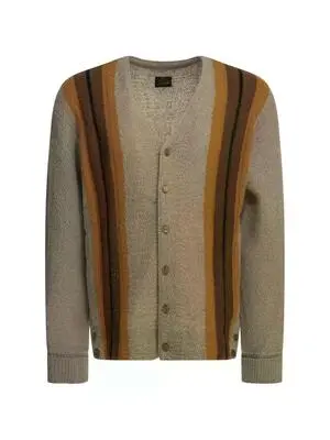 Needles Striped Mohair-blend Sweater - Brown