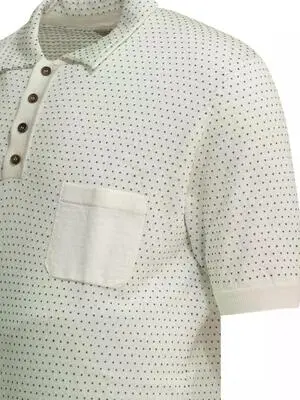 RAKKI Micro-patterned Chest-pocket Polo Shirt