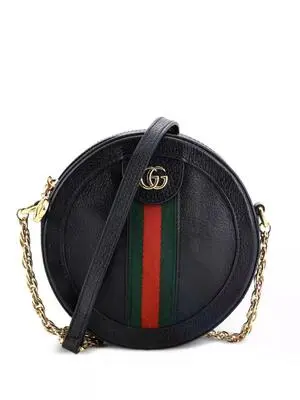 Gucci Ophidia Round Shoulder Bag Mini Crossbody Bag - Black