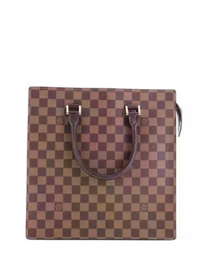 LOUIS VUITTON Damier Sac Plat Pm Tote Bag - Brown