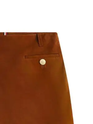 Tommy Hilfiger A-line Mini Skirt With Button Detail - Brown
