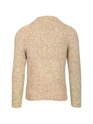AL DUCA D’AOSTA 1902 Cream Chunky-knit Crew Neck Sweater