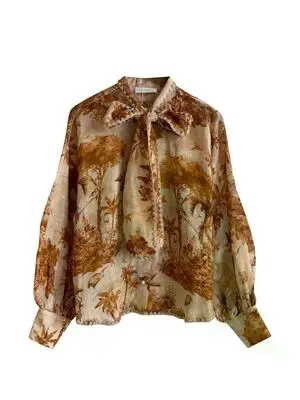 Zimmermann Safari Print Blouse