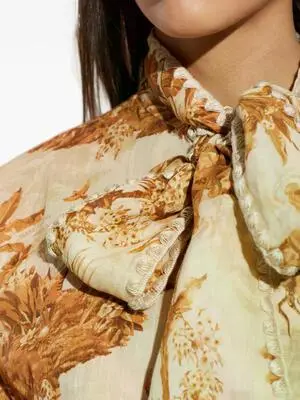 Zimmermann Safari Print Blouse - Brown