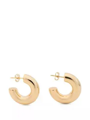NEEKA STUDIOS Medium Chunky Hoop Earrings - Gold