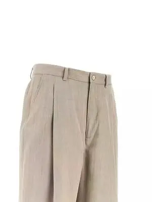CMMN SWDN Pleated Twill-weave Trousers