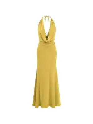 ACTUALEE Cowl Neck Maxi Dress