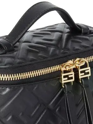 Fendi Ff-embossed Leather Make-up Bag