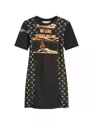 MARINE SERRE Moon Print Dress - Black