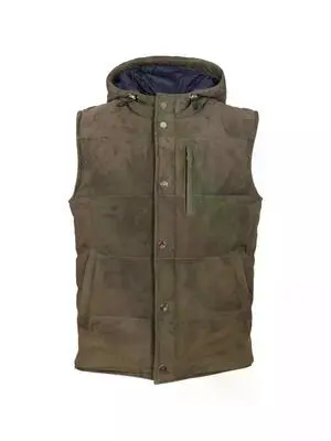 AL DUCA D’AOSTA 1902 Padded Suede Gilet - Brown