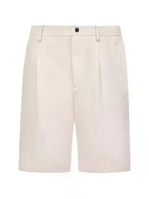 PEOPLE OF SHIBUYA Pleated Shorts - Neutrals