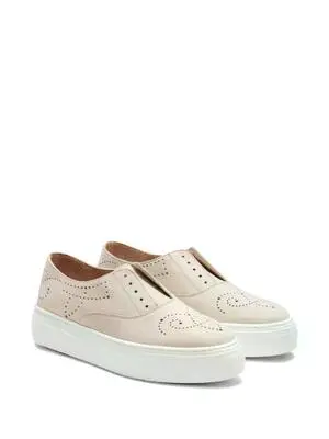 Fratelli Rossetti Perforated Slip-on Sneakers - Neutrals