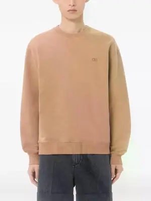 Valentino Garavani Vlogo Embroidered Cotton Sweatshirt