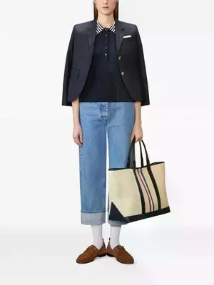 Thom Browne Rwb Stripe Lobster-jacquard Polo Shirt