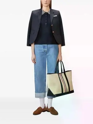 Thom Browne Rwb Stripe Lobster-jacquard Polo Shirt